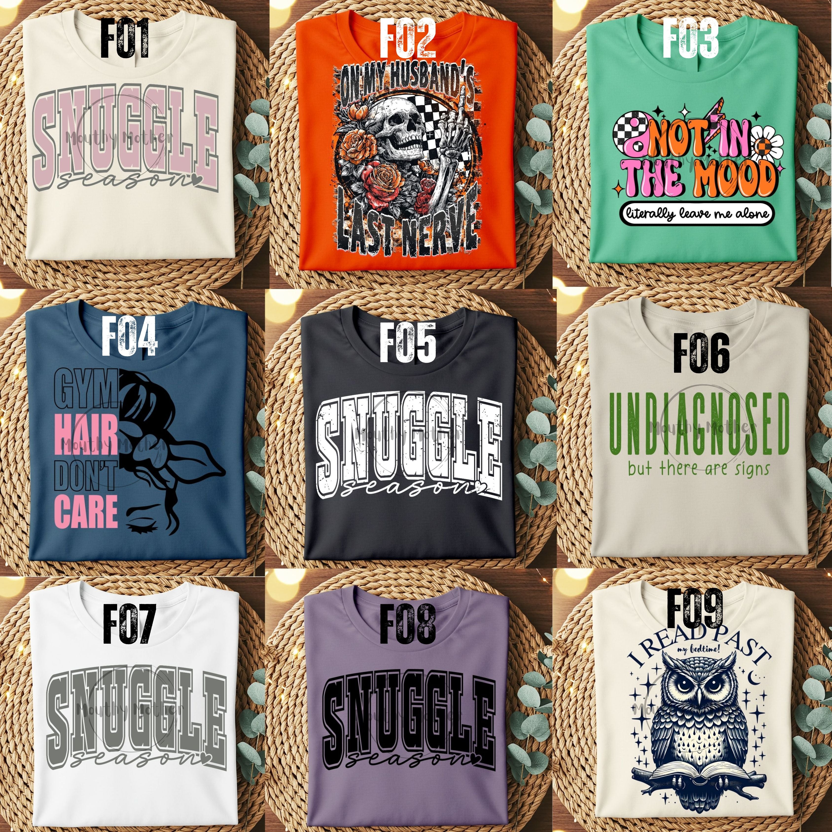 Buffet of Designs Choices – mouthy mother